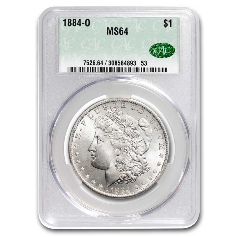 1884-O Morgan Dollar MS-64 CACG