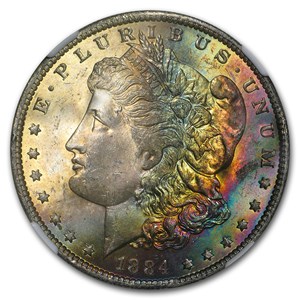 Buy 1884-O Morgan Dollar MS-64* NGC (Beautifully Toned) | APMEX