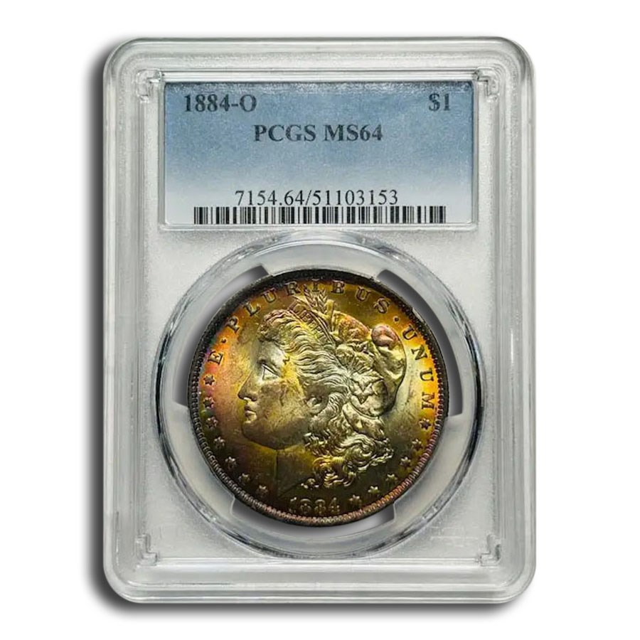 Buy 1884-O Morgan Dollar MS-64 PCGS (Beautifully Toned) | APMEX
