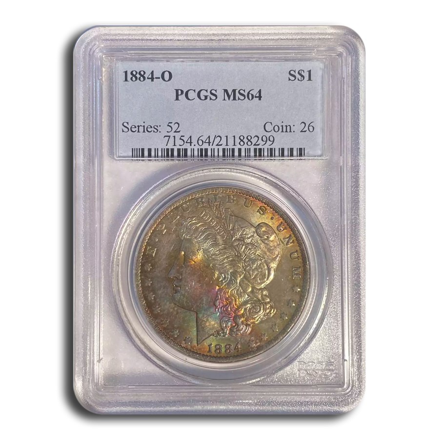 Buy 1884-O Morgan Dollar MS-64 PCGS (Old Doily Holder) | APMEX
