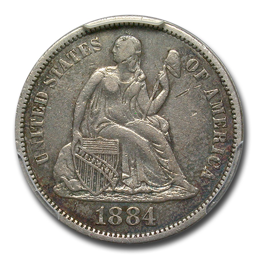 Buy 1884-S Liberty Seated Dime VF-35 PCGS | APMEX
