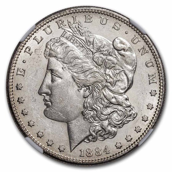 Buy 1884-S Morgan Dollar AU-58+ NGC | APMEX