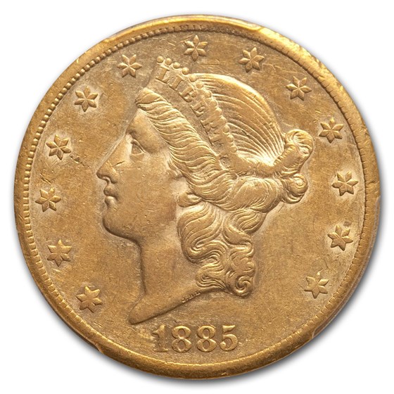 Buy 1885-CC $20 Liberty Gold Double Eagle AU-50 PCGS | APMEX