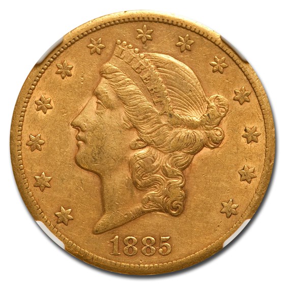 Buy 1885-CC $20 Liberty Gold Double Eagle AU-53 NGC | APMEX