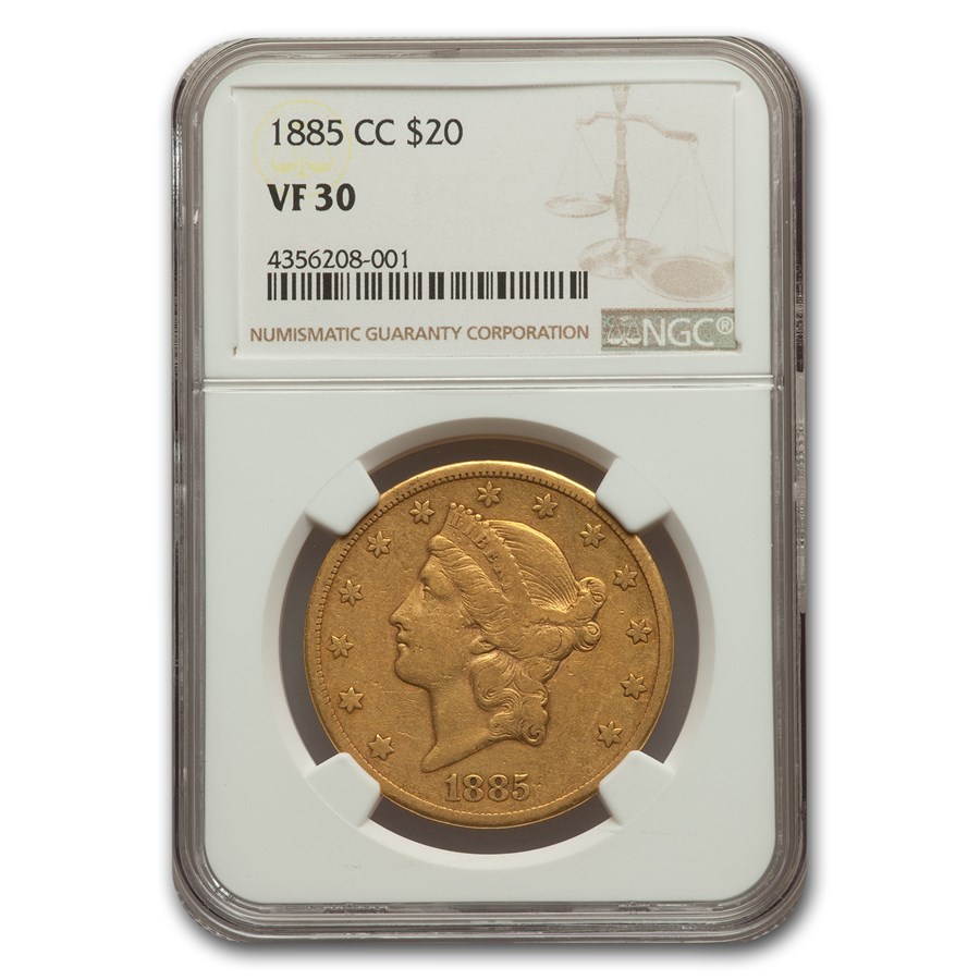 Buy 1885-CC $20 Liberty Gold Double Eagle VF-30 NGC | APMEX