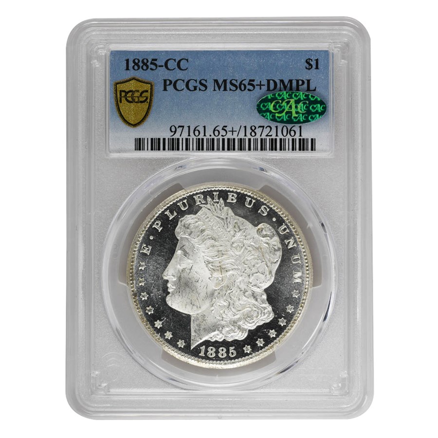 Buy 1885-CC Morgan Dollar MS-65+ PCGS DMPL CAC | APMEX