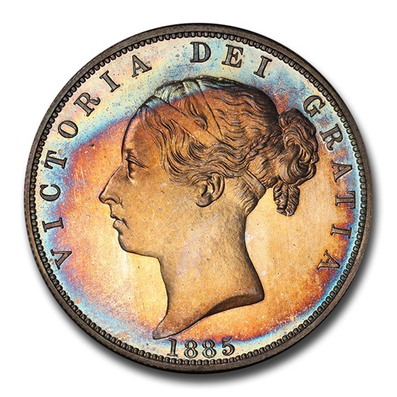 Buy 1885 Great Britain Silver Half Crown Victoria PR-67 PCGS | APMEX