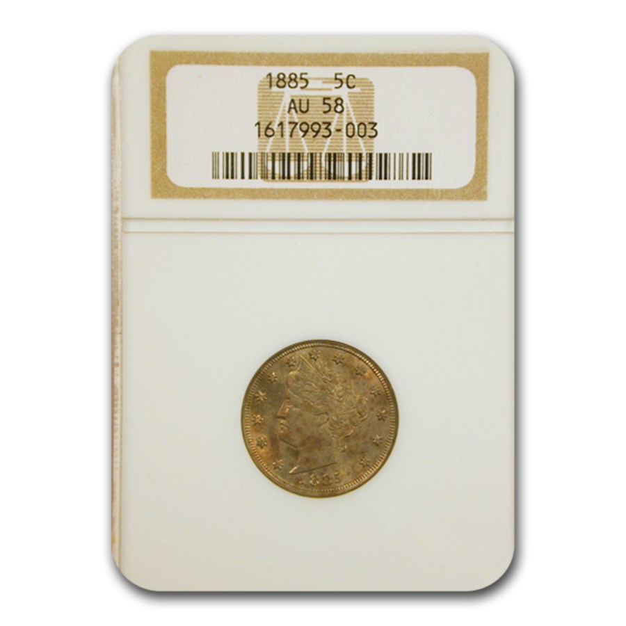 Buy 1885 Liberty Head V Nickel AU-58 NGC | APMEX