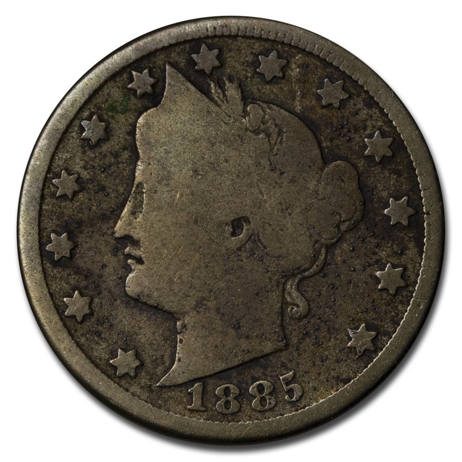 Buy 1885 Liberty Head V Nickel Good Details | APMEX
