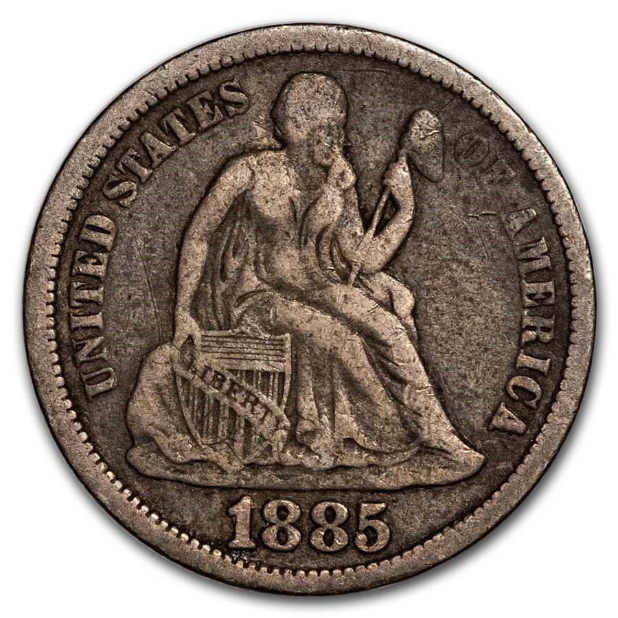 Buy 1885 Liberty Seated Dime Fine | APMEX