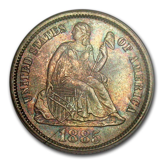 Buy 1885 Liberty Seated Dime MS-65 PCGS CAC | APMEX