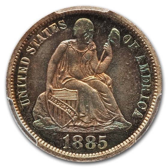 Buy 1885 Liberty Seated Dime PR-67 Cameo+ PCGS CAC | APMEX