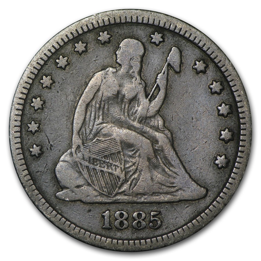 Buy 1885 Liberty Seated Quarter Fine | APMEX