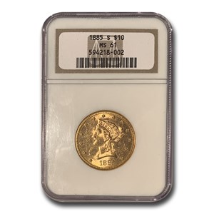 Buy 1885-S $10 Liberty Gold Eagle MS-61 NGC | APMEX