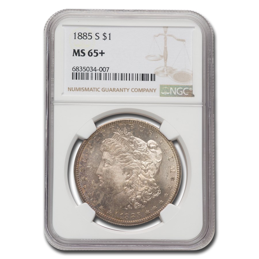 1885-S Morgan Dollar MS-65+ NGC
