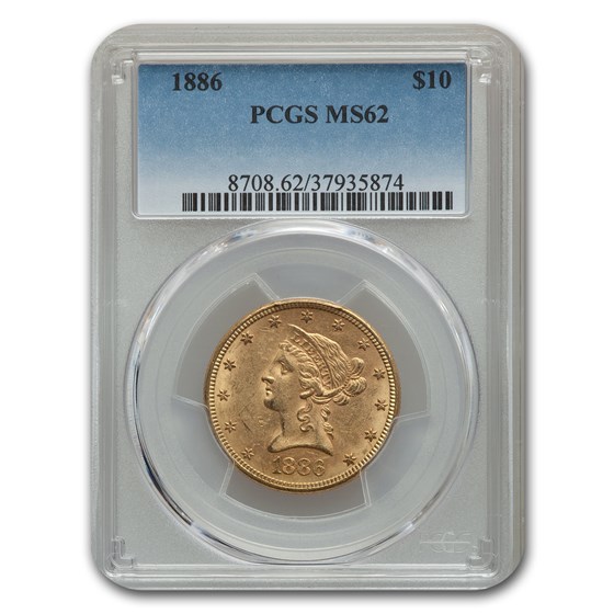 Buy 1886 $10 Liberty Gold Eagle MS-62 PCGS | APMEX