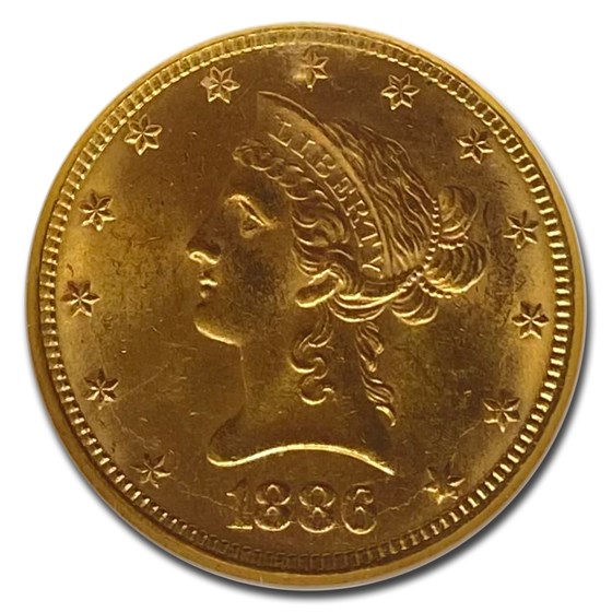 Buy 1886 $10 Liberty Gold Eagle MS-63 NGC | APMEX