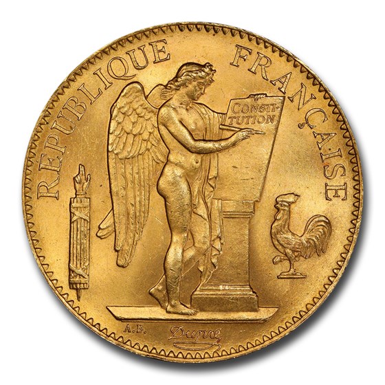 Buy 1886-A France Gold 100 Francs Angel MS-63 PCGS | APMEX