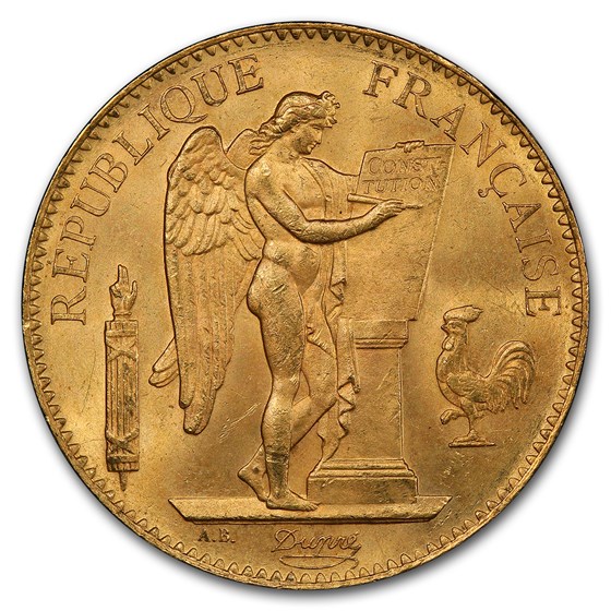 Buy 1886-A France Gold 100 Francs Angel MS-65 PCGS | APMEX