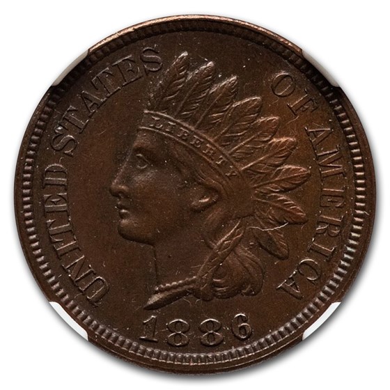 Buy 1886 Indian Head Cent PF-65 NGC (Type II, Brown) | APMEX