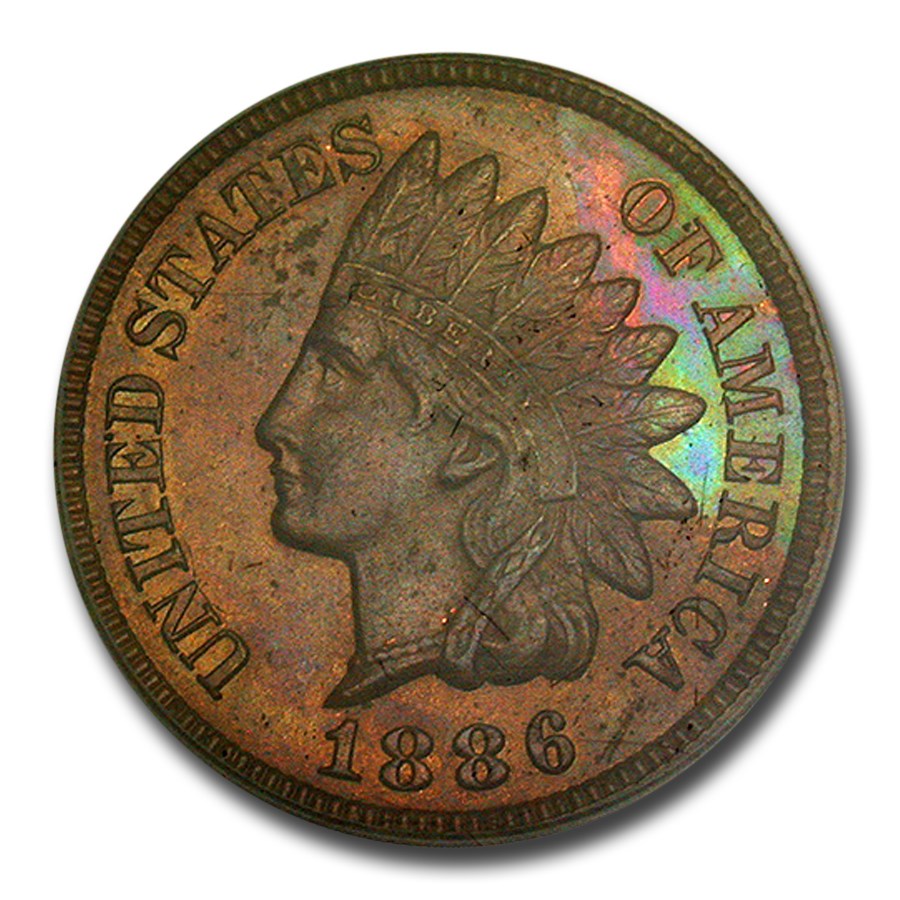 Buy 1886 Indian Head Cent PR-63 PCGS (Brown, Variety II) | APMEX