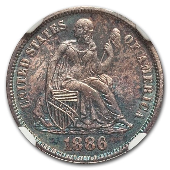 Buy 1886 Liberty Seated Dime MS-66 NGC | APMEX