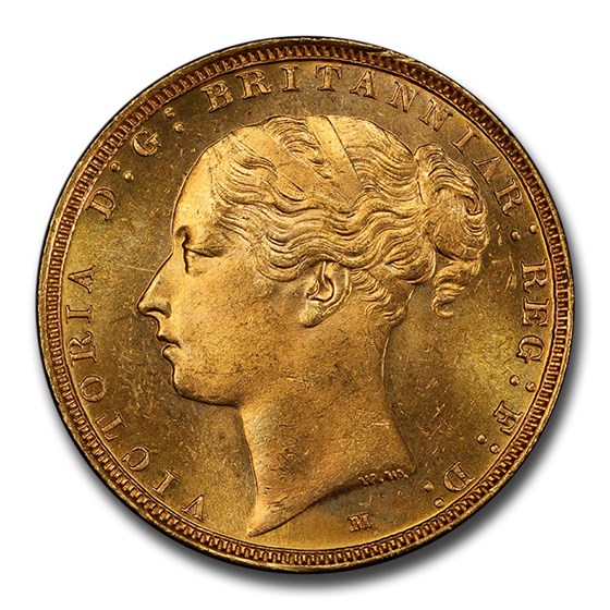 Buy 1886-M Australia Gold Sovereign Victoria MS-64 PCGS | APMEX