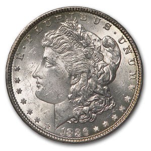 Buy 1886 Morgan Dollar Battle Creek BU NGC (Green & Pink Toning) | APMEX