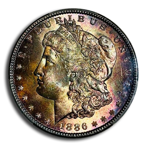 Buy 1886 Morgan Dollar MS-64 PCGS (Beautifully Toned) | APMEX