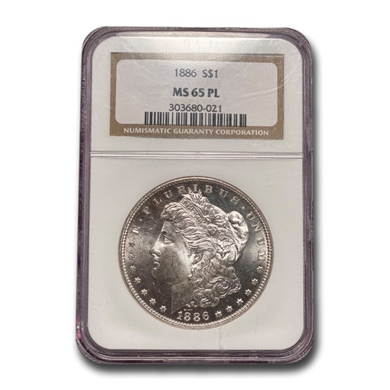 Buy 1886 Morgan Dollar MS-65 PL Proof Like NGC | APMEX
