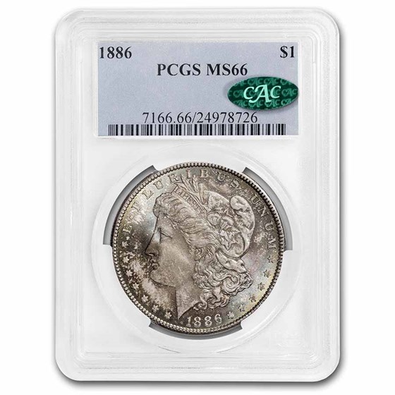 Buy 1886 Morgan Dollar MS-66 PCGS CAC (Toned) | APMEX