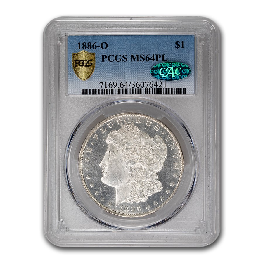 Buy 1886-O Morgan Dollar PL MS-64 PCGS | APMEX