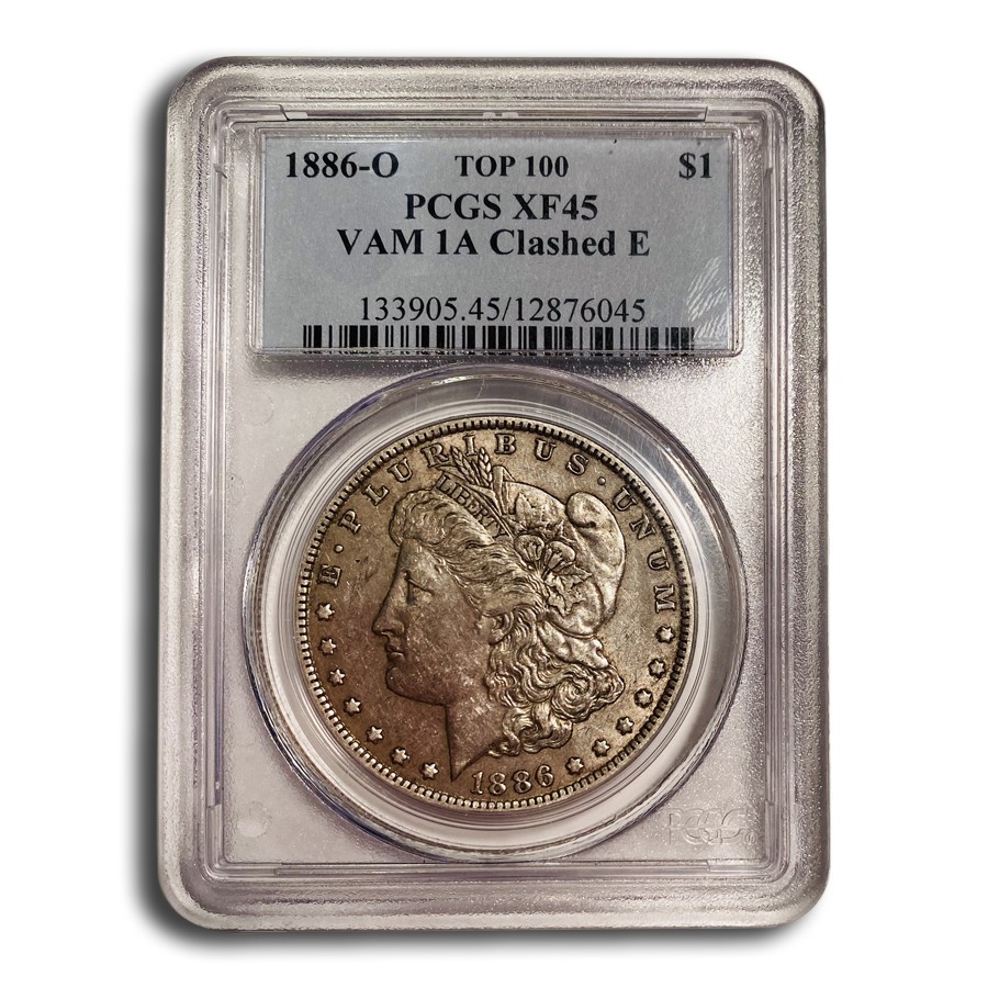 Buy 1886-O Morgan Dollar XF-45 PCGS (VAM 1A Clashed E) | APMEX