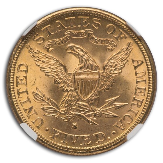 Buy 1886-S $5 Liberty Gold Half Eagle MS-65 NGC | APMEX