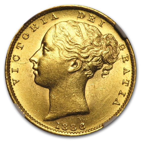 Buy 1886-S Australia Gold Sovereign Victoria MS-63 NGC | APMEX