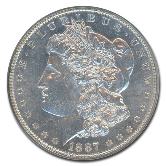 Buy 1887/6 Morgan Dollar MS-63 PCGS (VAM 2, 7/6, Top-100) | APMEX