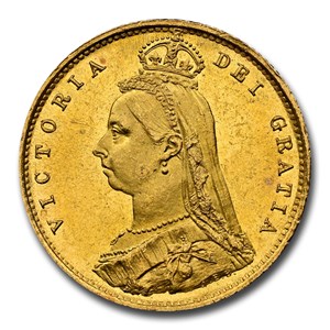 Buy 1887 GB Gold Half Sovereign Victoria MS-64 | APMEX