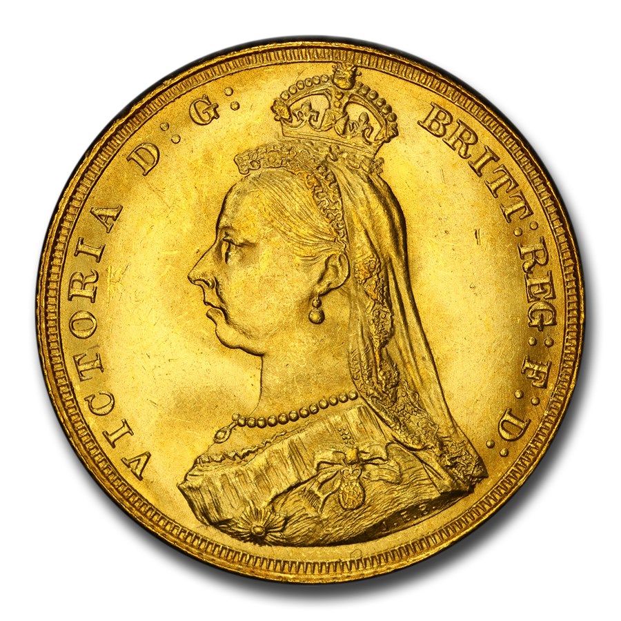 Buy 1887 Great Britain Gold Sovereign Victoria MS-64 PCGS | APMEX