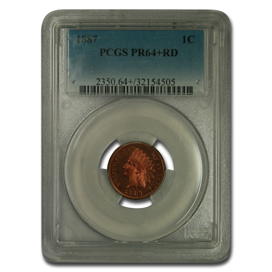 Buy 1887 Indian Head Cent PR-64+ PCGS (Red) | APMEX