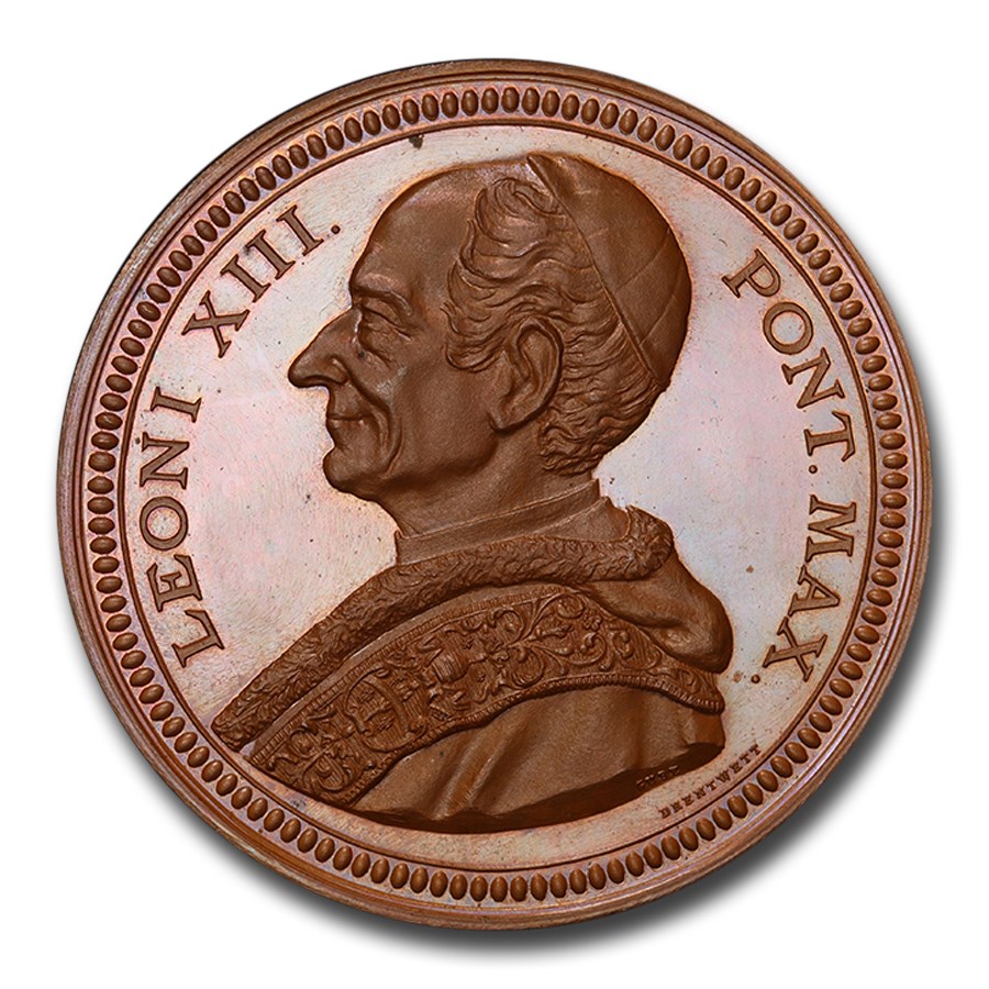 Buy 1887 Italy Papal States Copper Medal Leo XIII MS-66 PCGS | APMEX