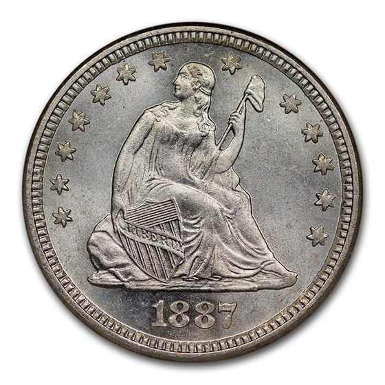 Buy 1887 Liberty Seated Quarter MS-67 NGC | APMEX