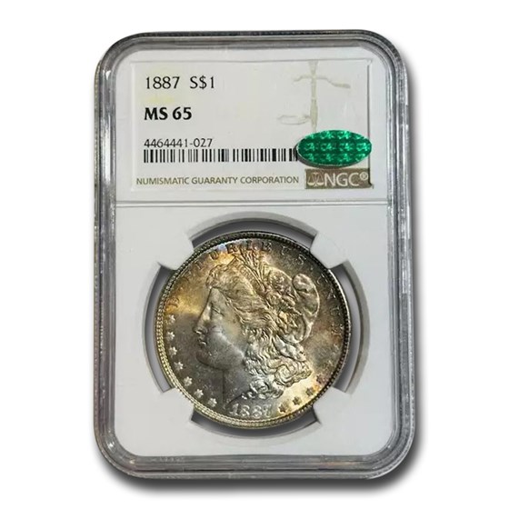 Buy 1887 Morgan Dollar MS-65 NGC CAC | APMEX
