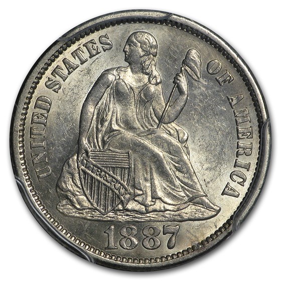 Buy 1887-S Liberty Seated Dime MS-63 PCGS | APMEX