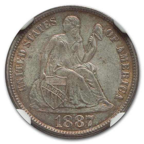 Buy 1887-S Liberty Seated Dime MS-65 NGC CAC | APMEX