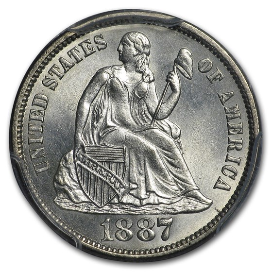 Buy 1887-S Liberty Seated Dime MS-65 PCGS | APMEX