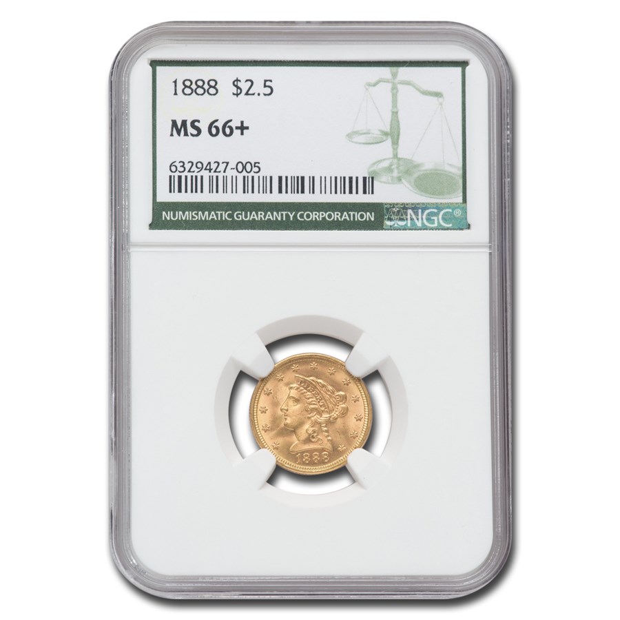 Buy 1888 $2.50 Liberty Gold Quarter Eagle MS-66+ NGC (Green Label) | APMEX