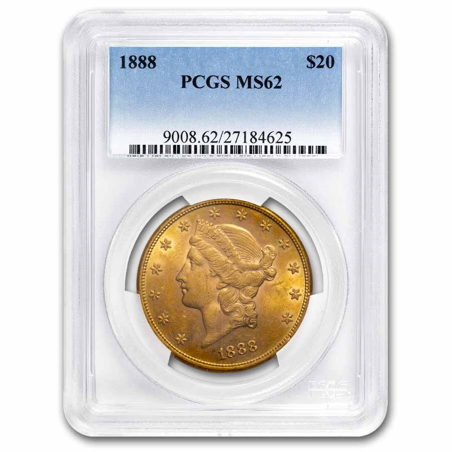 Buy 1888 $20 Liberty Gold Double Eagle MS-62 PCGS | APMEX