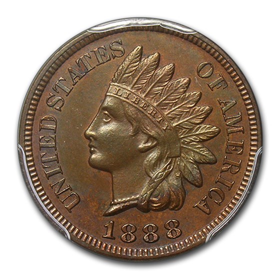 Buy 1888 Indian Head Cent PR-62 PCGS (Brown) | APMEX