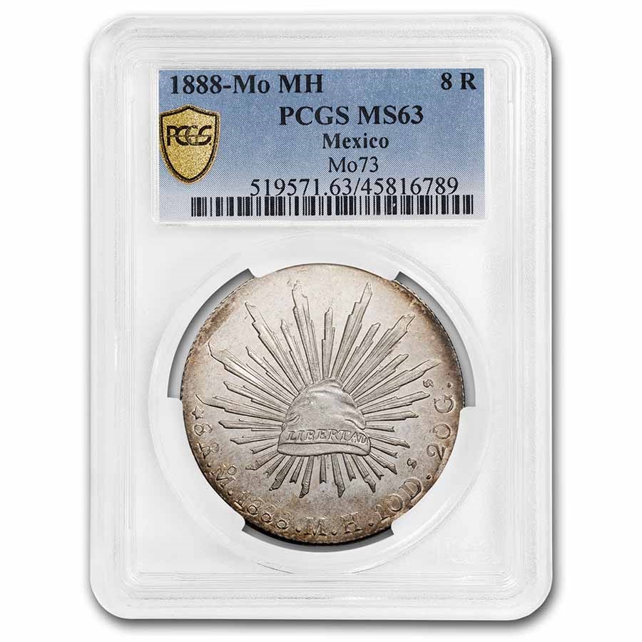 Buy 1888-Mo MH Mexico Silver 8 Reales MS-63 PCGS | APMEX