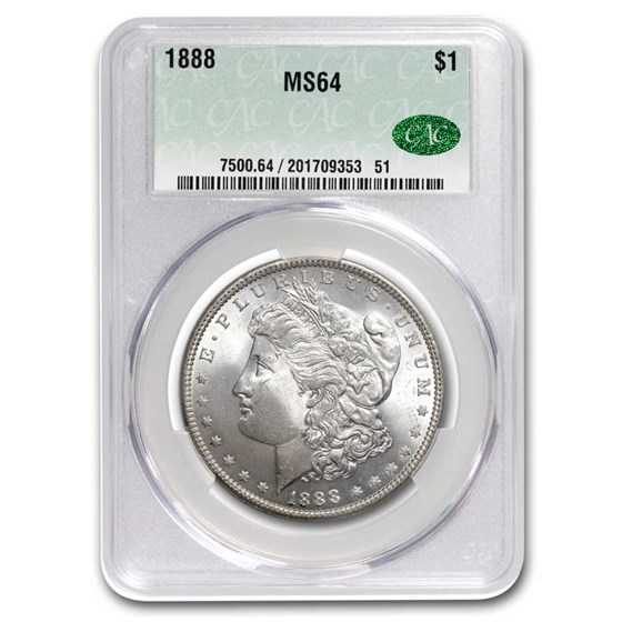 1888 Morgan Dollar MS-64 CACG